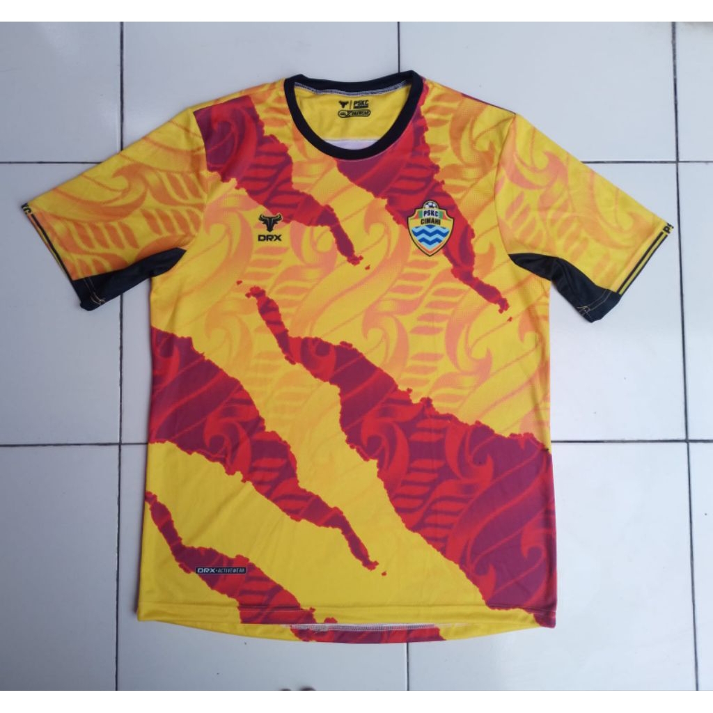 Jual Jersey Drifit PSKC Kuning Full print Big Size | Shopee Indonesia