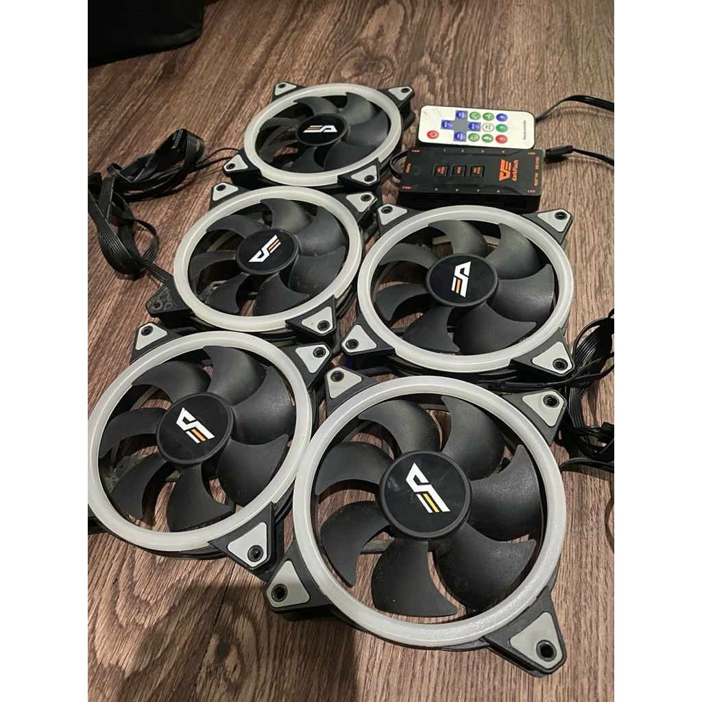 Jual Fan Casing AIGO DarkFlash DR12 PRO 5in1 Double Ring Fan RGB ...