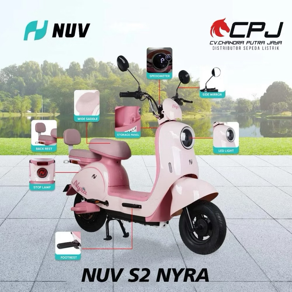 Jual SEPEDA LISTRIK NUV NYRA KUALITAS GARANSI RESMI NEW 2025 EBIKE ...