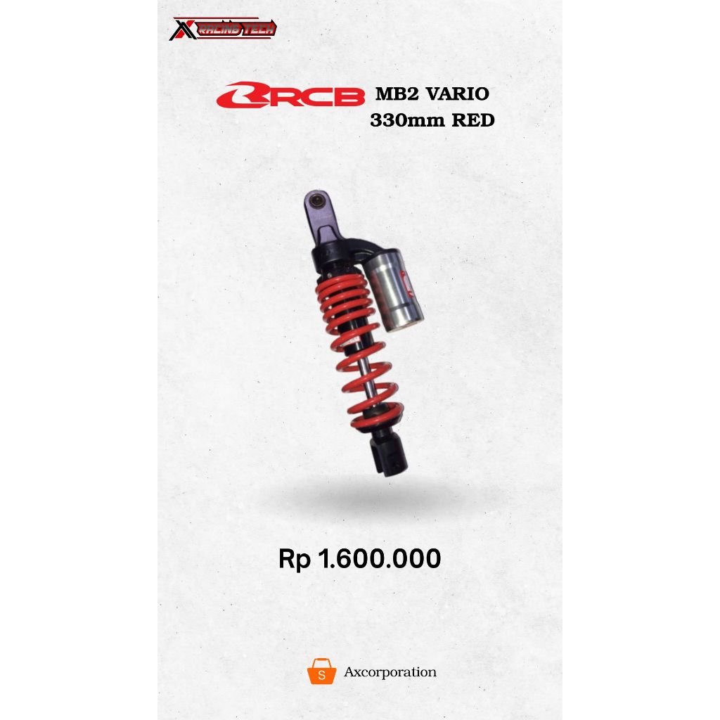 Jual RCB MONOSHOCK MB2 VARIO 330MM RED | Shopee Indonesia