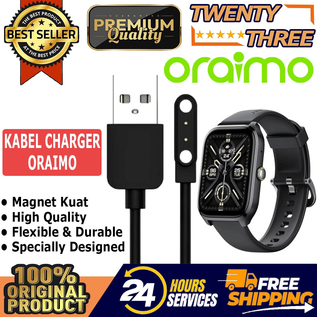 Jual Kabel Charger Casan Smartwatch Jam Tangan Oraimo Watch 5 Lite ...