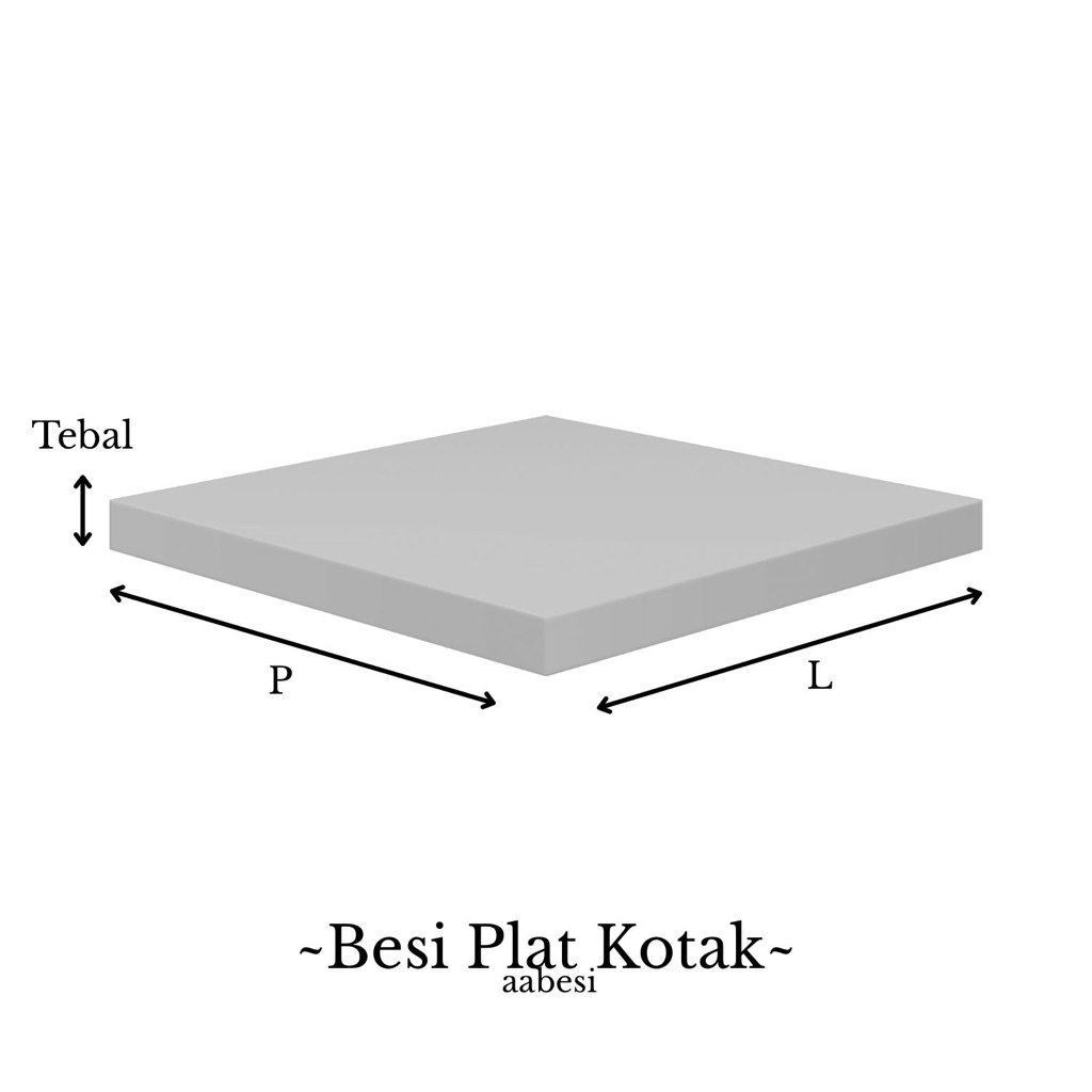 Jual 150mm x 150mm Besi Plat Kotak Tebal 3mm | Shopee Indonesia