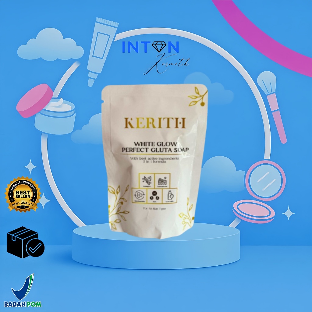 Jual Sabun Kerith White Glow Perfect Gluta Soap Original BPOM 50gr ...