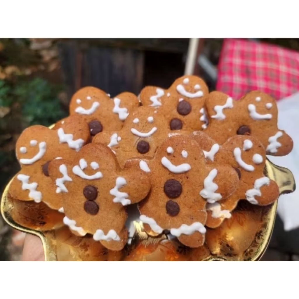 Jual ginger snaps / gingerbread man cookies / kue jahe - satuan ...