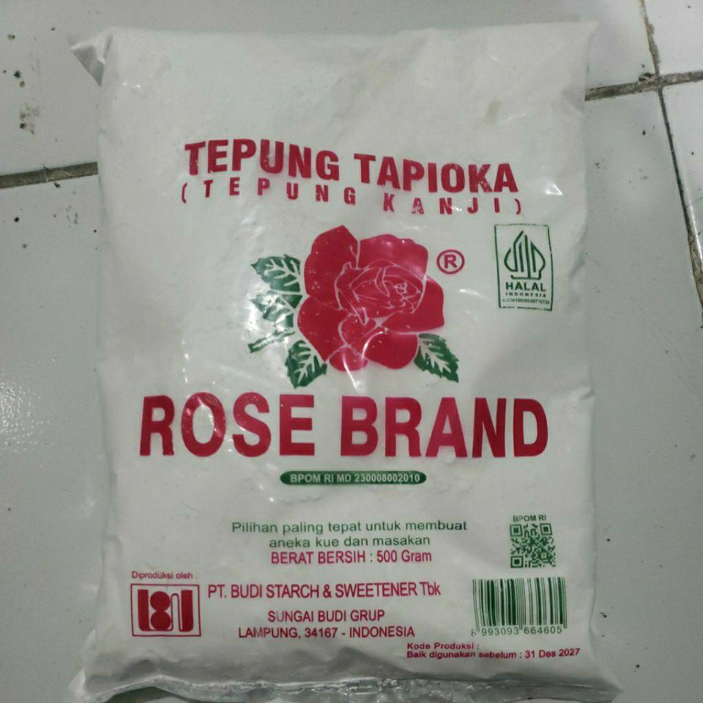 Jual Tepung tapioka rose brand 500 gr | Shopee Indonesia