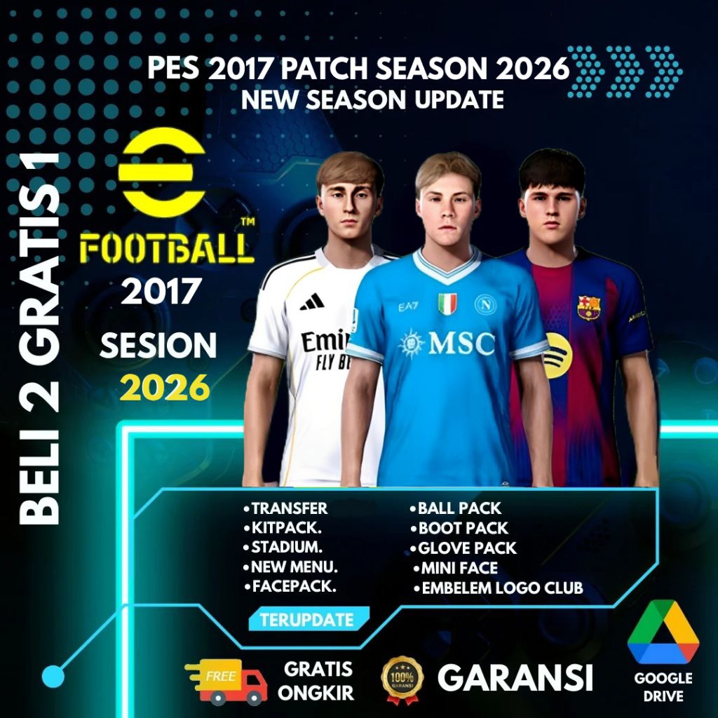 Jual Patch Pes 2017 Terlengkap & Harga Terbaru Juni 2026 | Shopee Indonesia