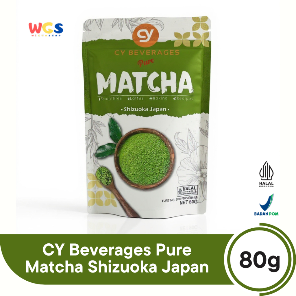 Jual CY Beverages Pure Matcha Shizuoka Japan 80g – Bubuk Matcha Premium ...
