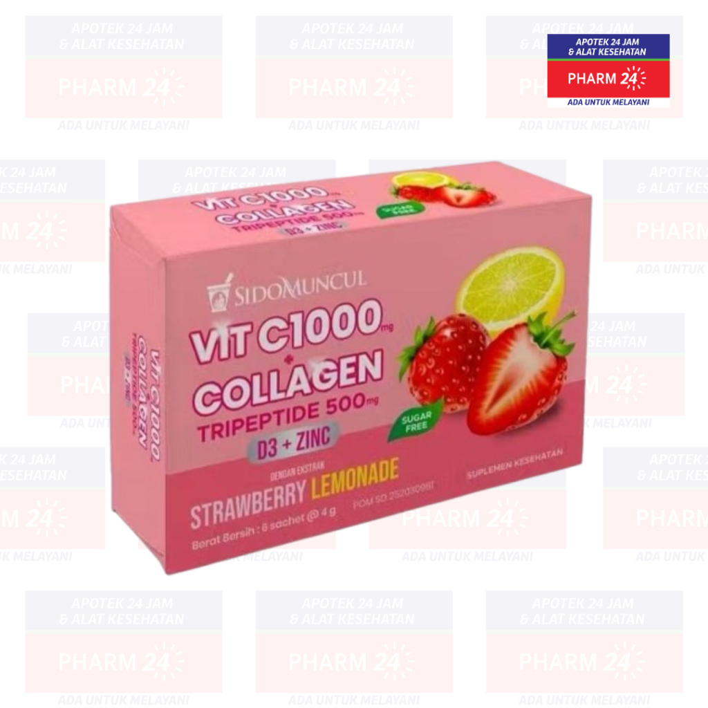 Jual Vit C 1000 Collagen Sidomuncul isi 6 Sachet | Shopee Indonesia