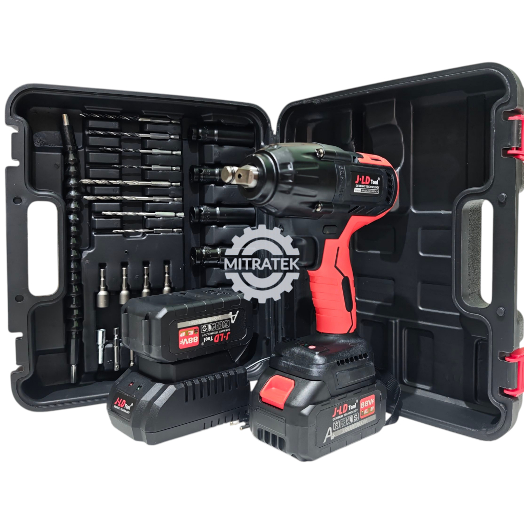 Jual Impact Wrench JLD 800G Torsi 650Nm Brushless Full Set Lengkap ...