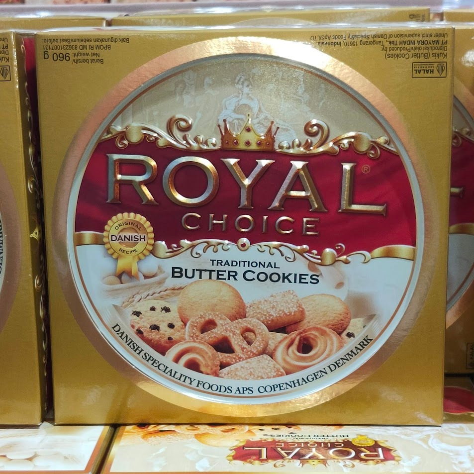 Jual ROYAL CHOICE Butter Cookies Kaleng 960 gram Promo Hampers Lebaran ...