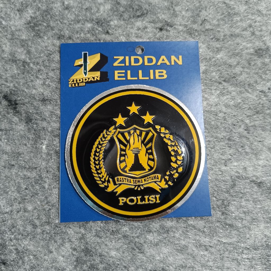 Jual Stiker Polisi Bulat Timbul Mengkilap / Stiker Logo Polisi / Stiker ...