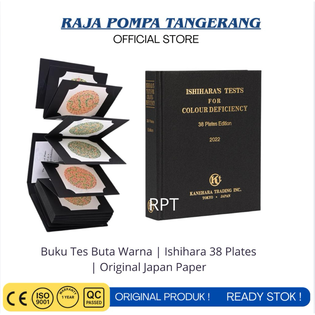 Jual Buku Tes Buta Warna | Ishihara 38 Plates | Original Japan Paper ...