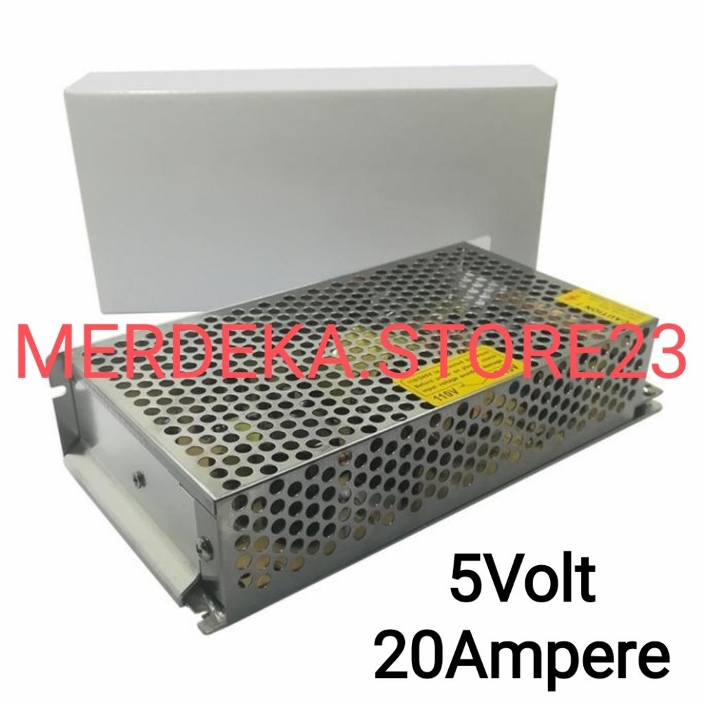 Jual NEW Adaptor Jaring 5V 20A Power Supply Indoor 5Volt 20Ampere LED ...
