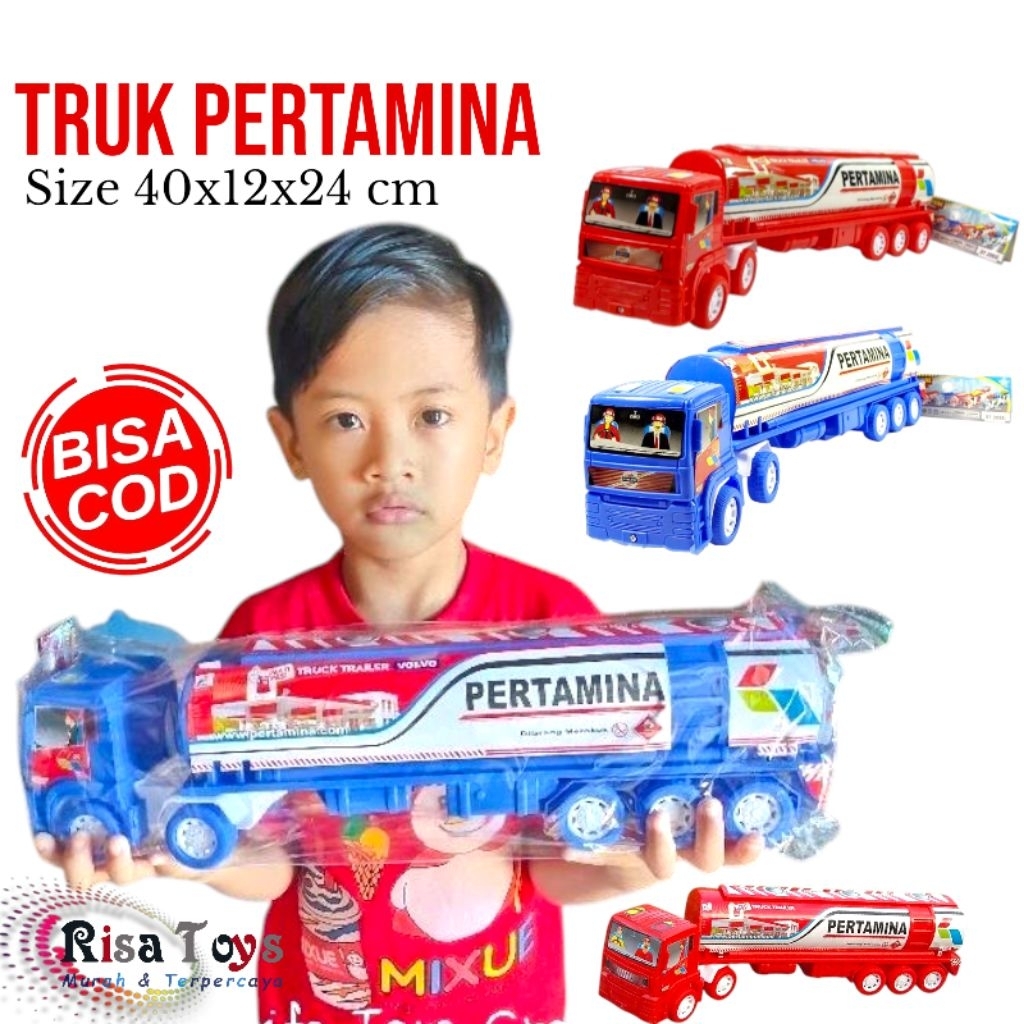Jual MAINAN TRAILER MOBIL PERTAMINA UK 40 cm x 8 cm | Shopee Indonesia