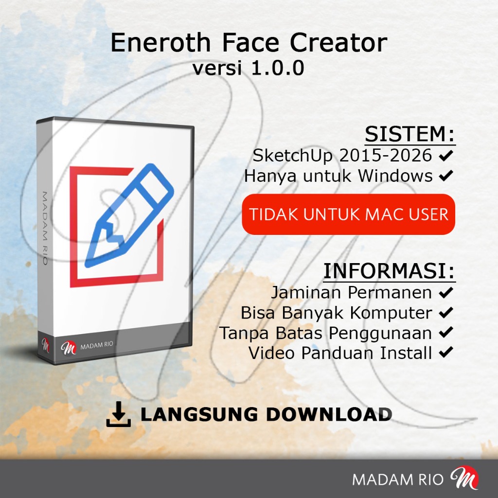 Jual Eneroth Face Creator Plugin SketchUp Full Versi Permanen | Shopee ...