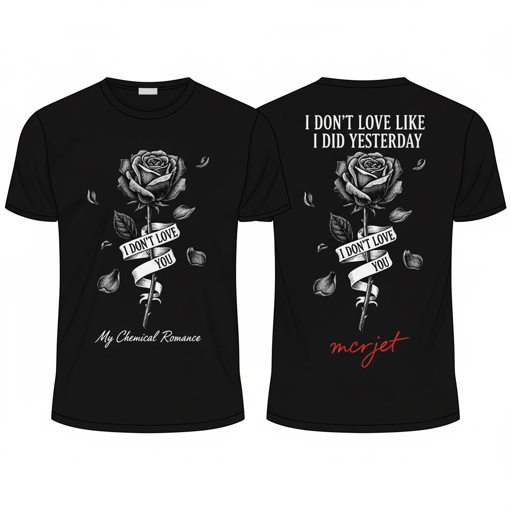 Jual Kaos My Chemical Romance MCR The Black Parade Skeleton I Don't ...