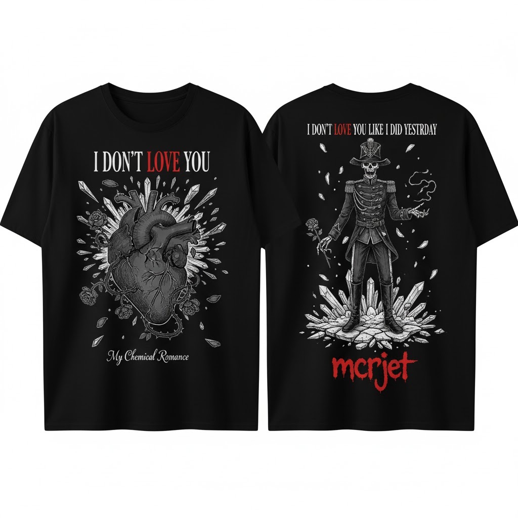 Jual Kaos My Chemical Romance MCR The Black Parade Skeleton I Don't ...