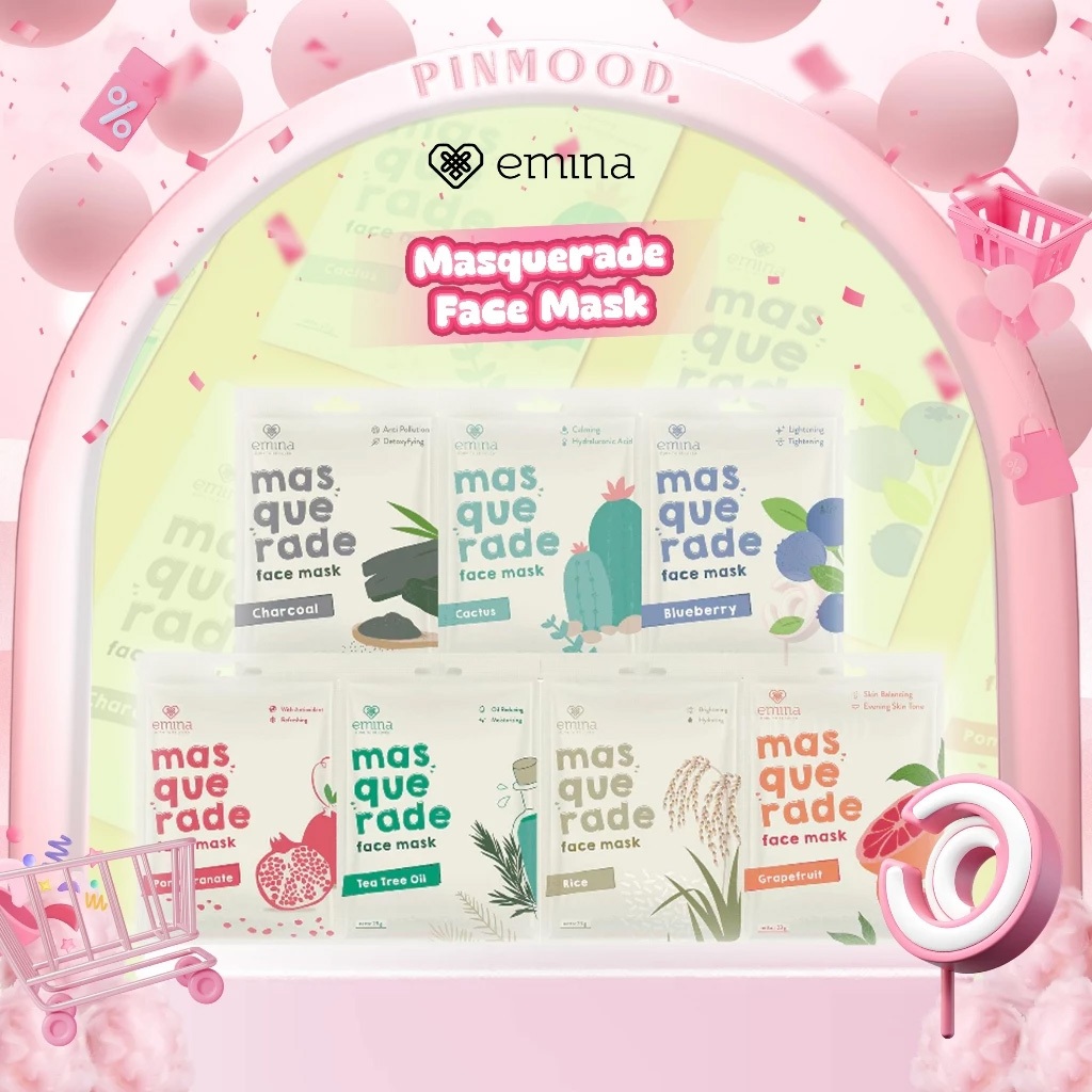 Jual EMINA - MASQUERADE FACE SHEET MASK ( 23 g ) - Masker Wajah Fresh ...