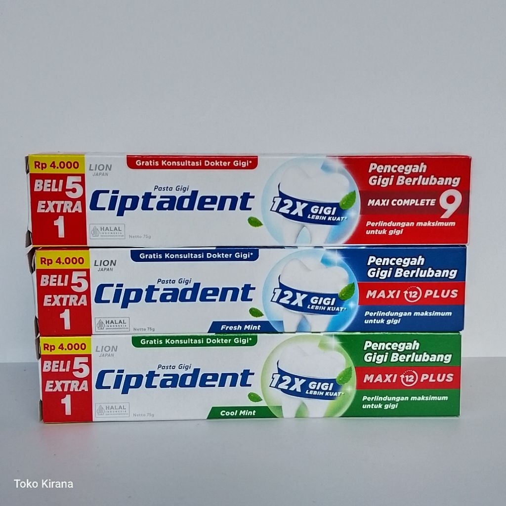 Jual Pasta Gigi Ciptadent 75gr | Ciptadent Pasta Gigi Pencegahan Gigi ...