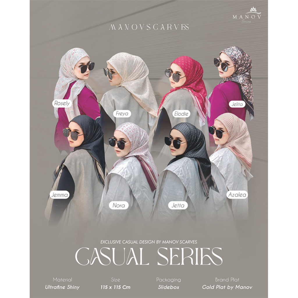 Jual CASUAL SERIES BY MANOV SCARVES | HIJAB MANOV TERBARU CASUAL SERIES ...
