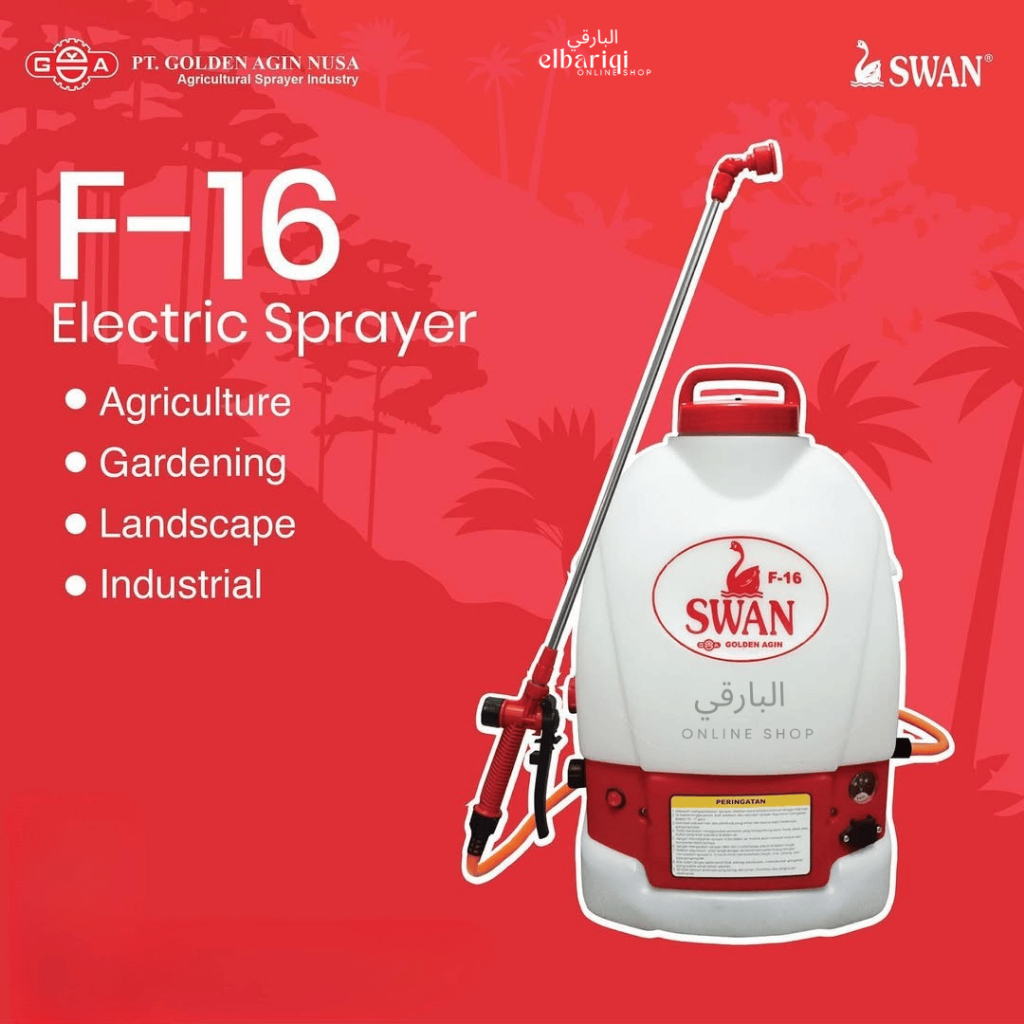 Jual Tangki semprotan Hama Sprayer Swan F 16 Elektrik Battery | Shopee ...
