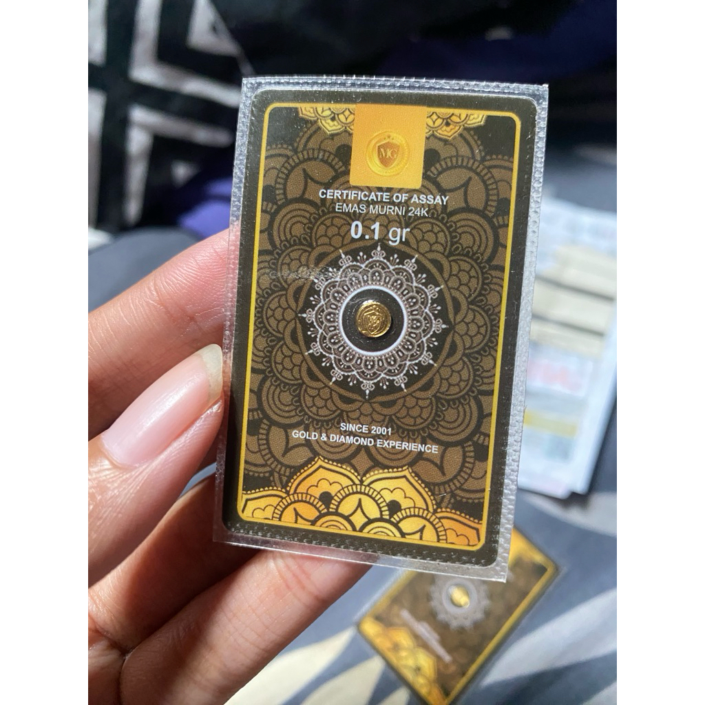 Jual Mini Gold 0.1 gr logam mulia 24K | Shopee Indonesia