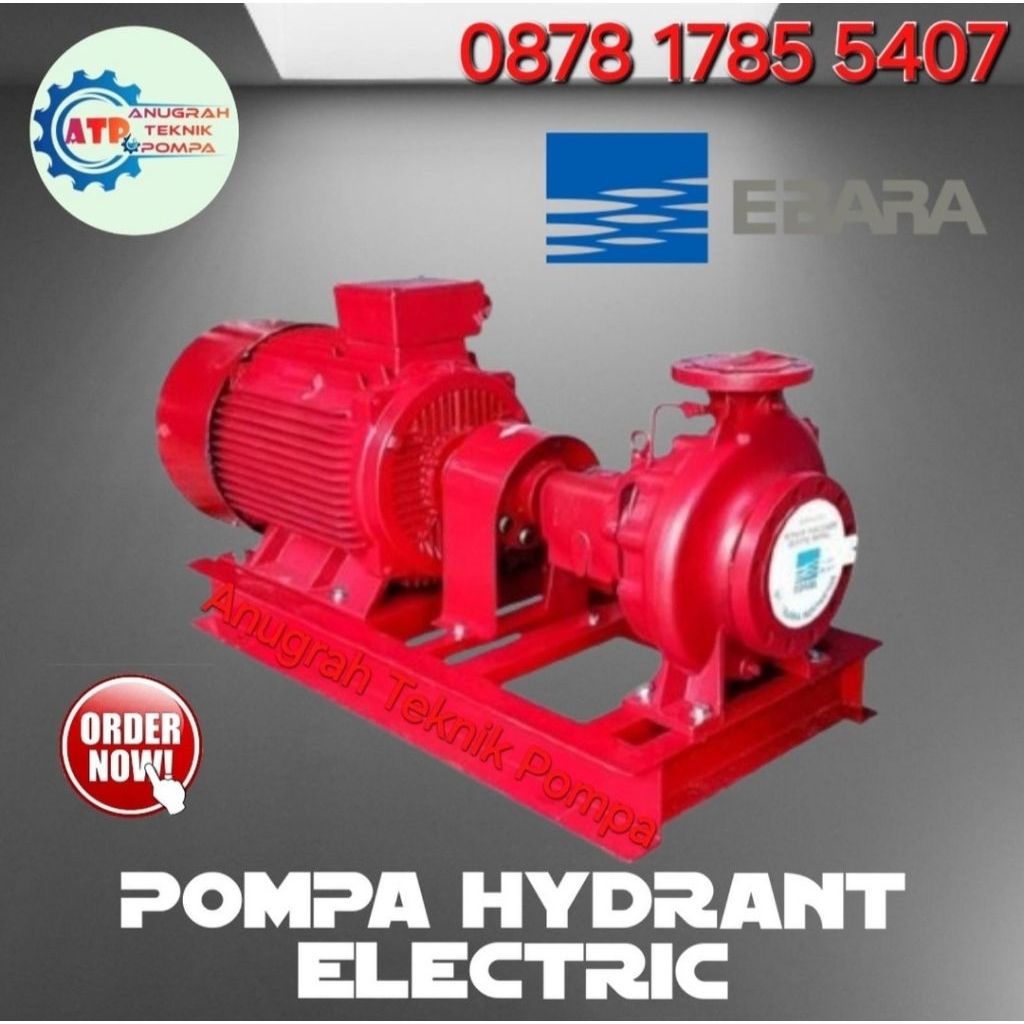 Jual Pompa Hydrant Electric - 500 GPM 60-70 Meter 37 Kw - Merk EBARA ...