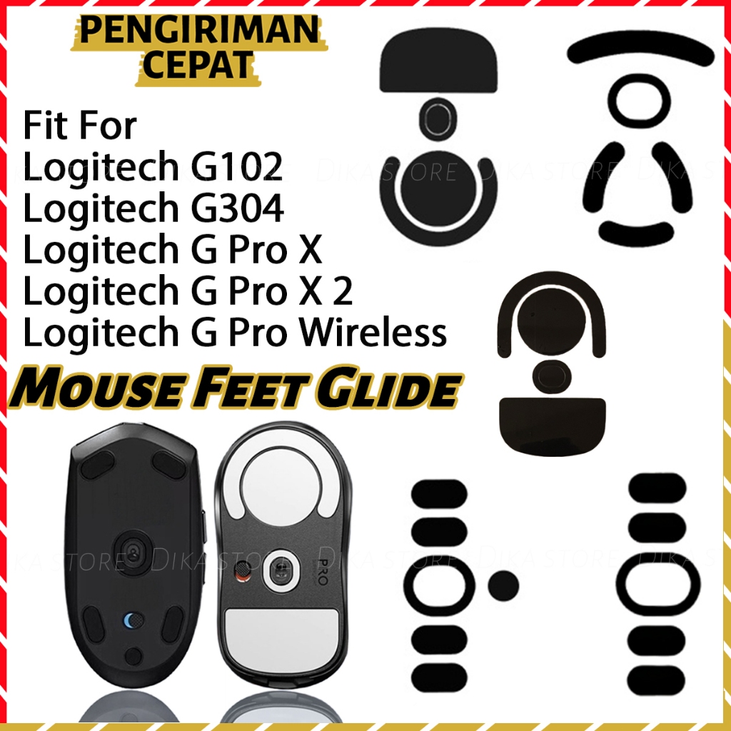 Jual Teflon Mouse Feet Glide Logitech Stiker Kaki | Mouse Feet For ...