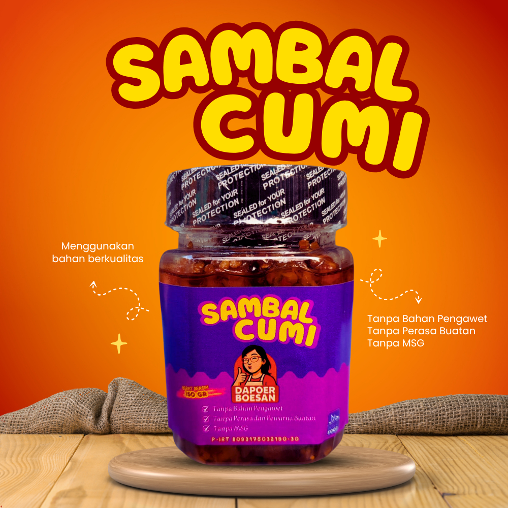 Jual "BARU" Sambal Cumi - Dapoer Boesan ( Berat Bersih 150gr ) | Shopee ...