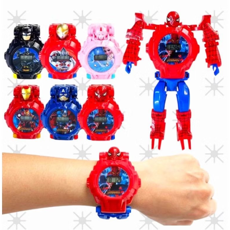 Jual Dtoyz- Mainan Anak Robot Jam Tangan Karakter Robot Jam | Shopee ...