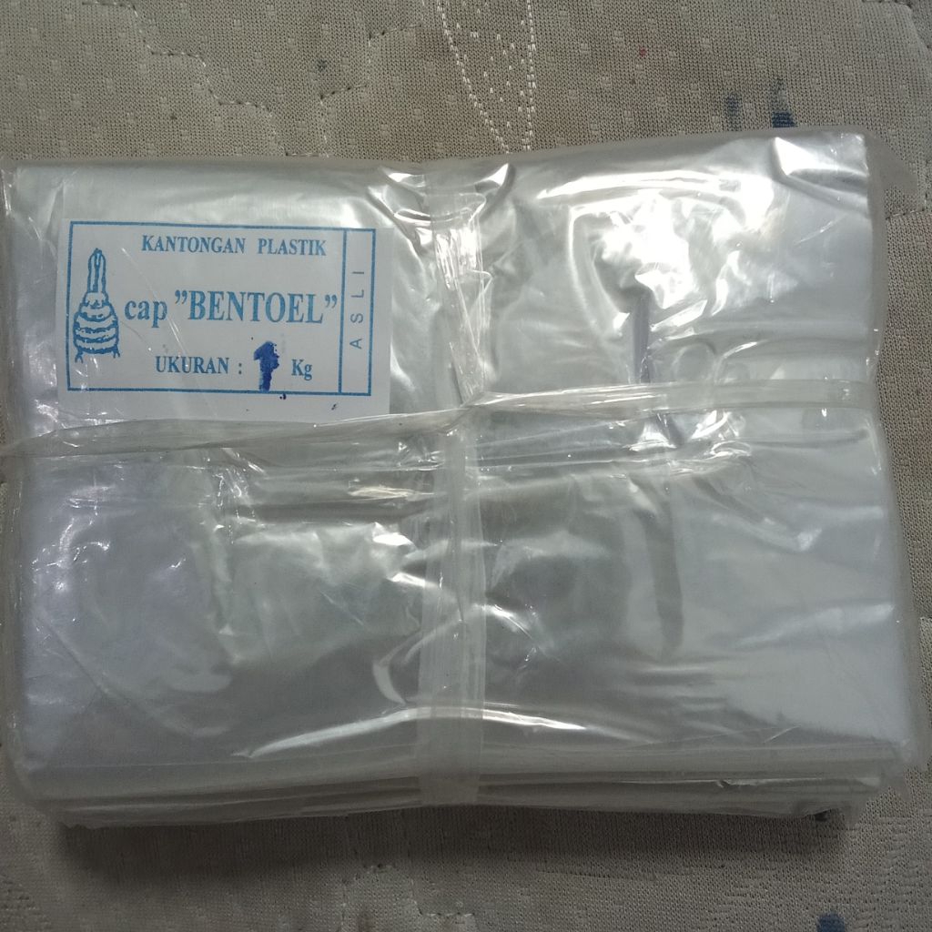 Jual Kantong Plastik Bening Cap "BENTOEL" Ukuran 1 Kg | Shopee Indonesia