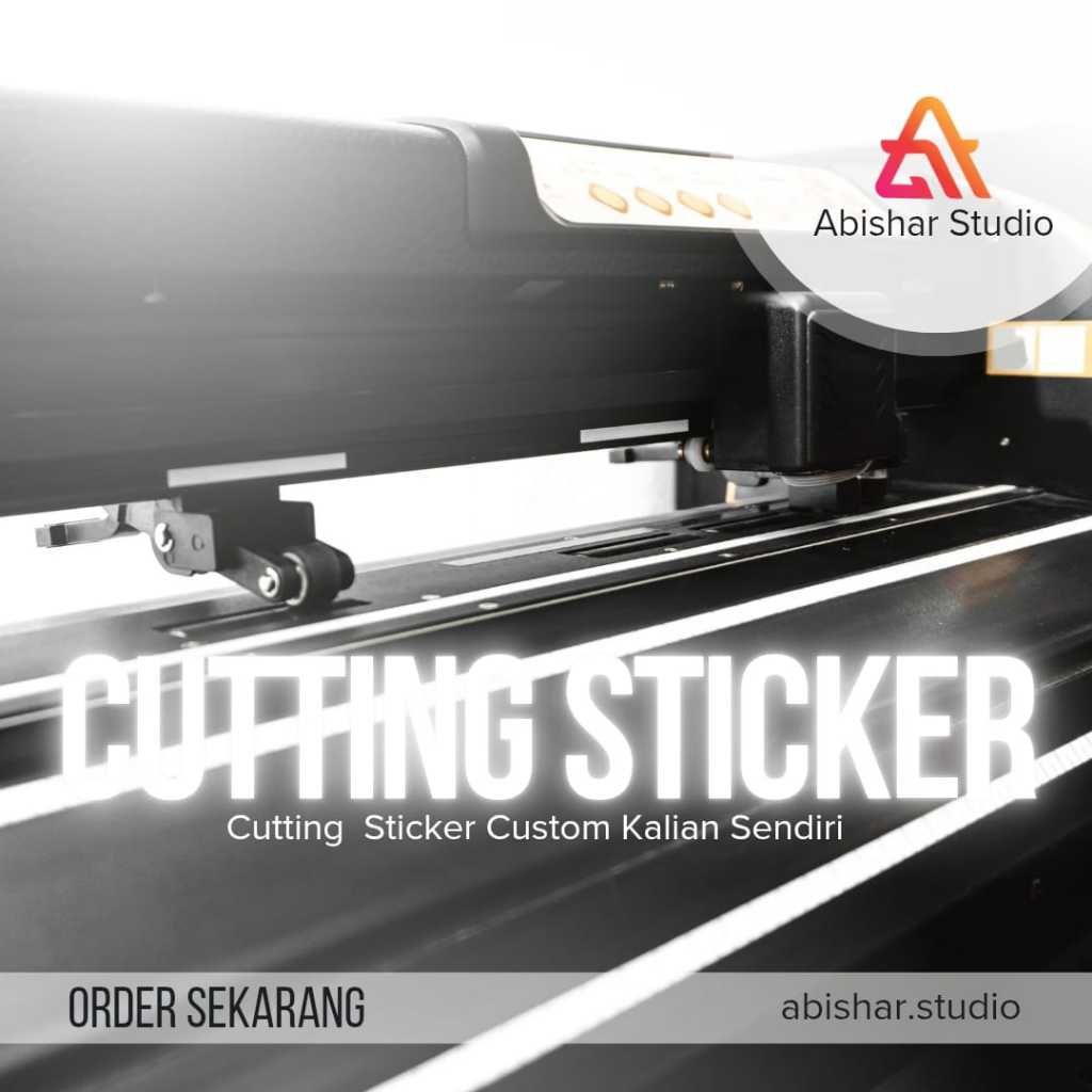 Jual cetak cutting stiker custom / cetak stiker cutting custom / desain ...