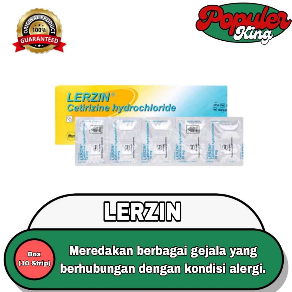 Jual Lerzin Box - Meredakan gejala alergi | Shopee Indonesia
