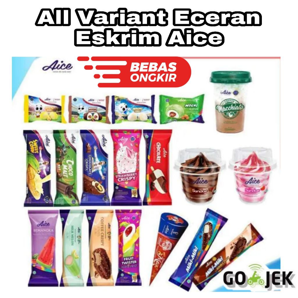 Jual Eskrim Aice Satuan Free Tas Termal Bebas Pilih Rasa Aice Ice Cream ...