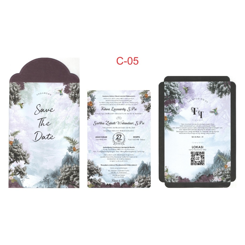 Jual [MIN. 10 PCS] Undangan VIP Pernikahan Estetik Hard Cover Papan ...