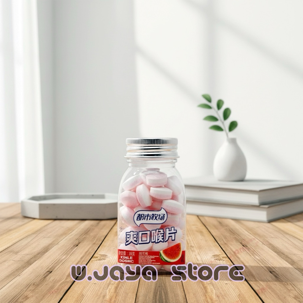 Jual Xinle DOSMC Permen Dingin Rasa semangka Vit C (Botol) | Shopee ...