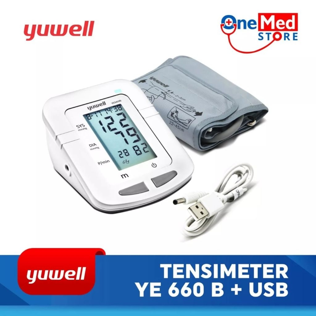 Jual Tensimeter Digital Yuwell Lengan YE660B / Tensi Digital YE660B ...