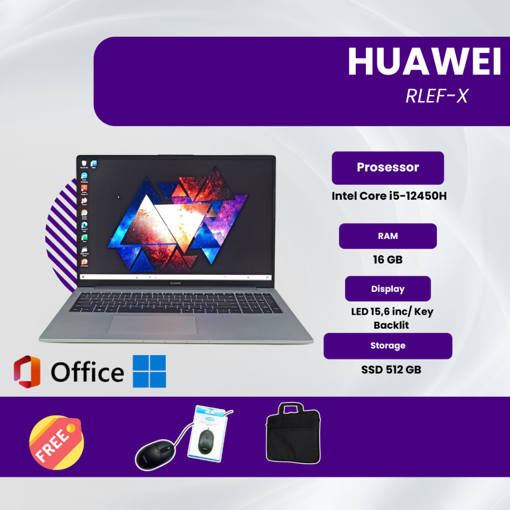 Jual Laptop HUAWEI RLEF-X Core i5-12450H Ram 16 GB | Shopee Indonesia