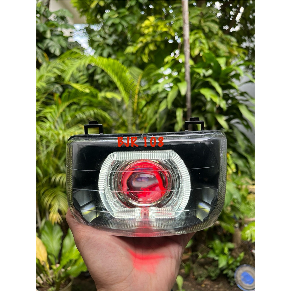 Jual Lampu depan reflektor honda supra x 110 lama set biled projie 3.5 ...