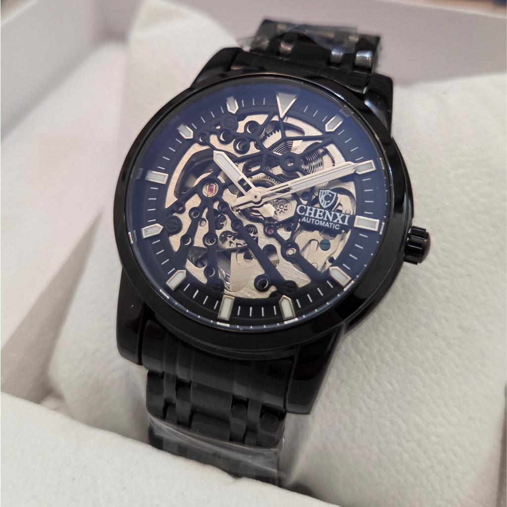 Jual CHENXI Cudo Jam Tangan Pria Original Automatic Skeleton Tanpa ...