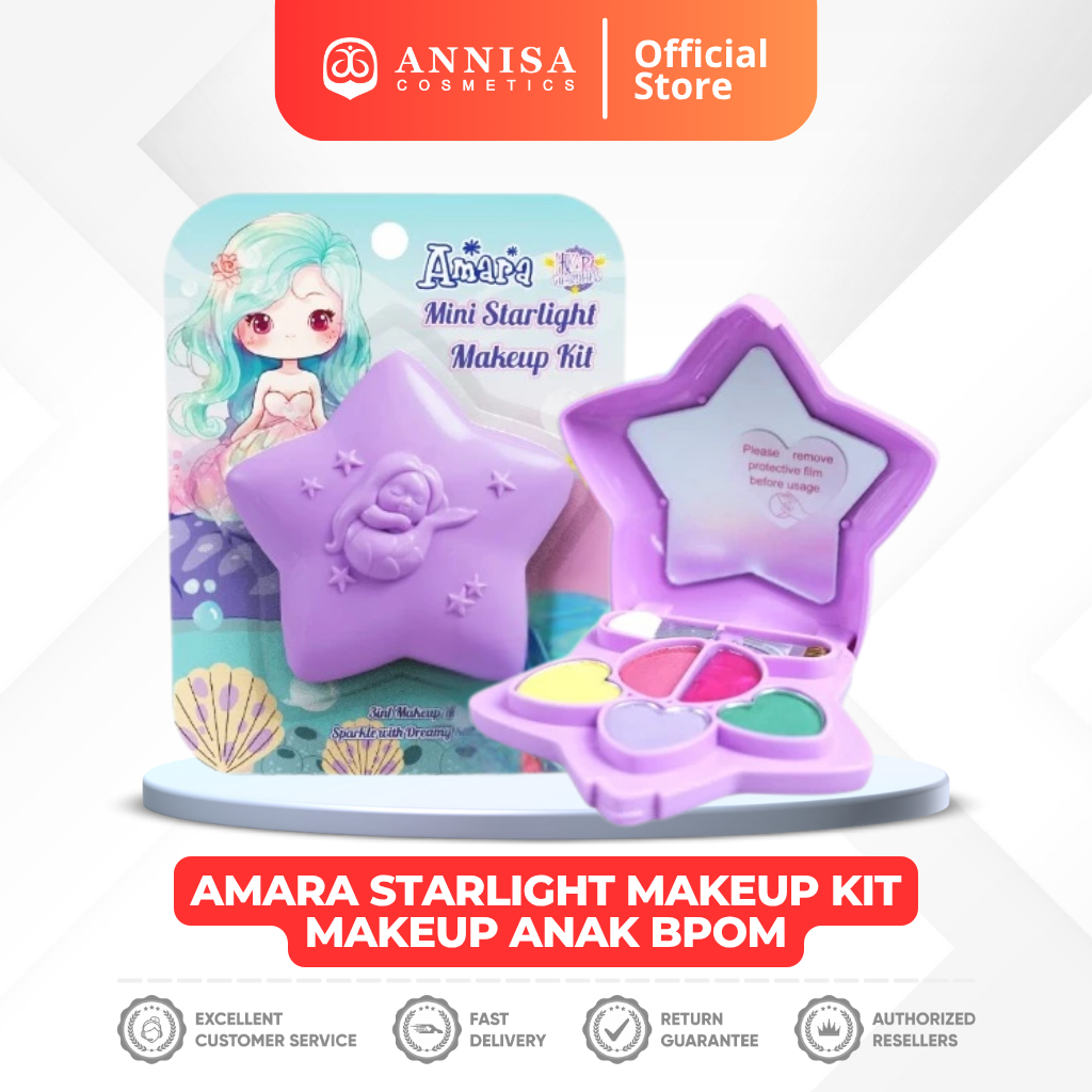 Jual AMARA Starlight Makeup Kit Series - Makeup Anak BPOM | Shopee ...