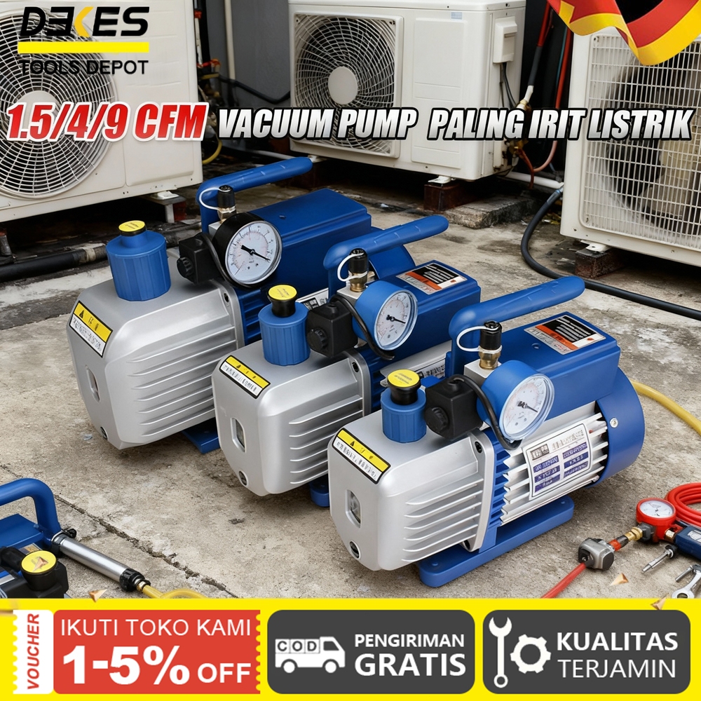 Jual DEKES Vacuum Pump AC 1/4 Hp Mesin Pompa Vacuum AC 3/4 Hp 5Pa ...