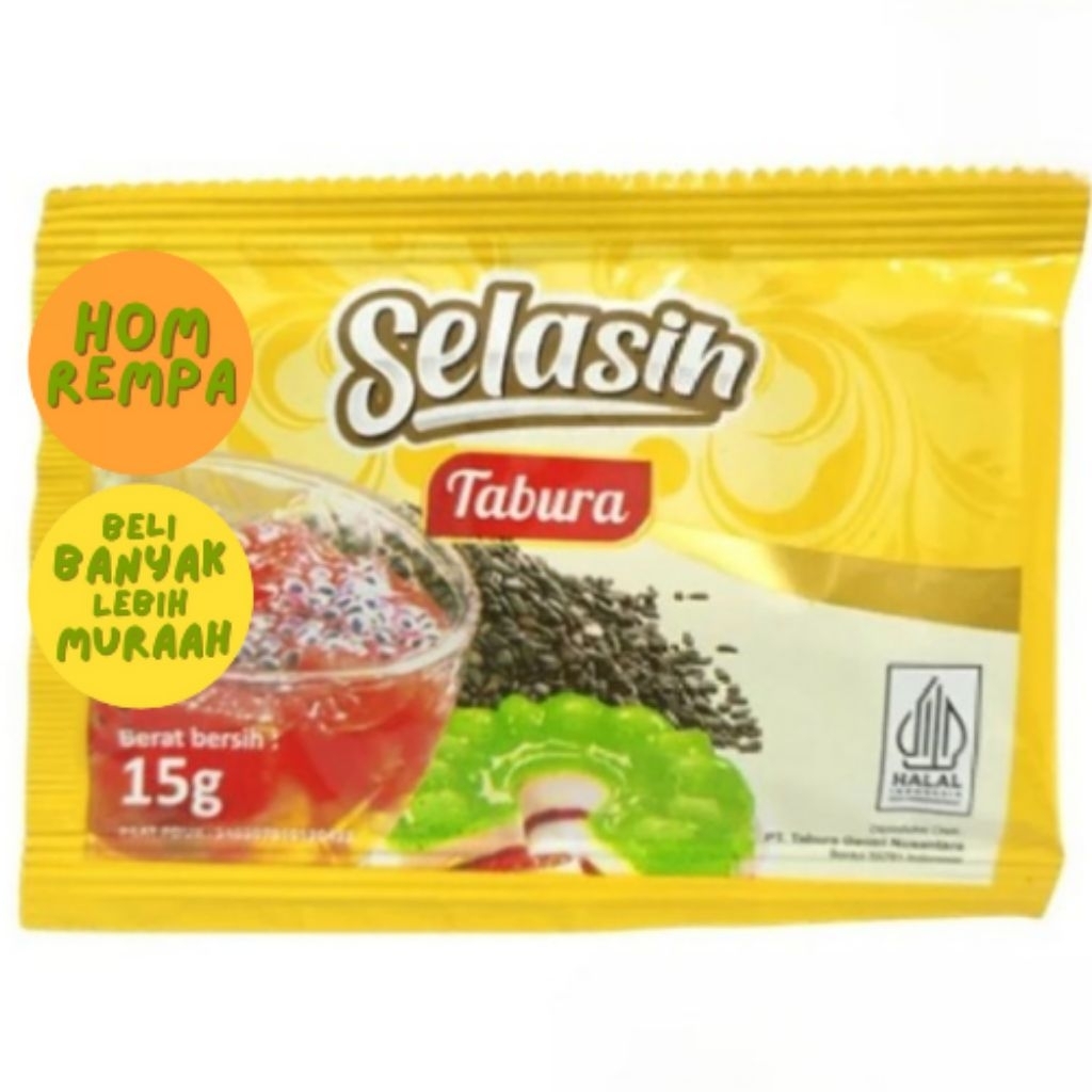 Jual (Minimal 6 Bungkus) Biji Selasih Tabura 15 Gram ( Cocok untuk ...