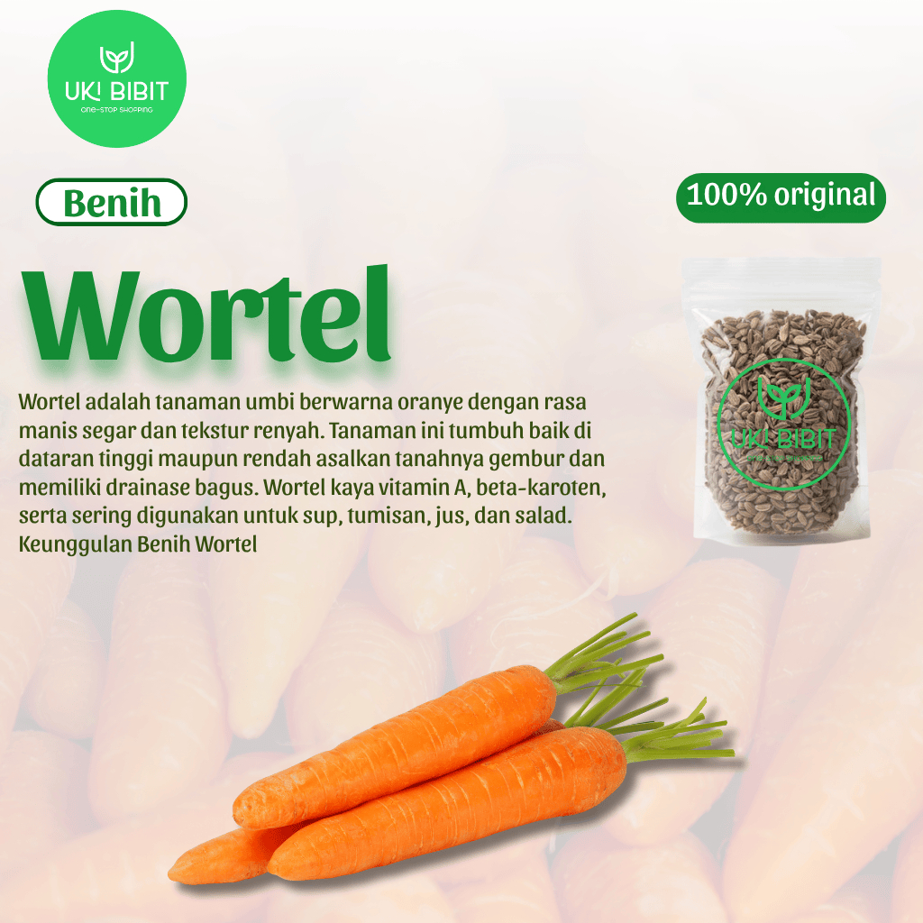 Jual ( 100 Butir ) Benih Biji Wortel | Carrot | Shopee Indonesia