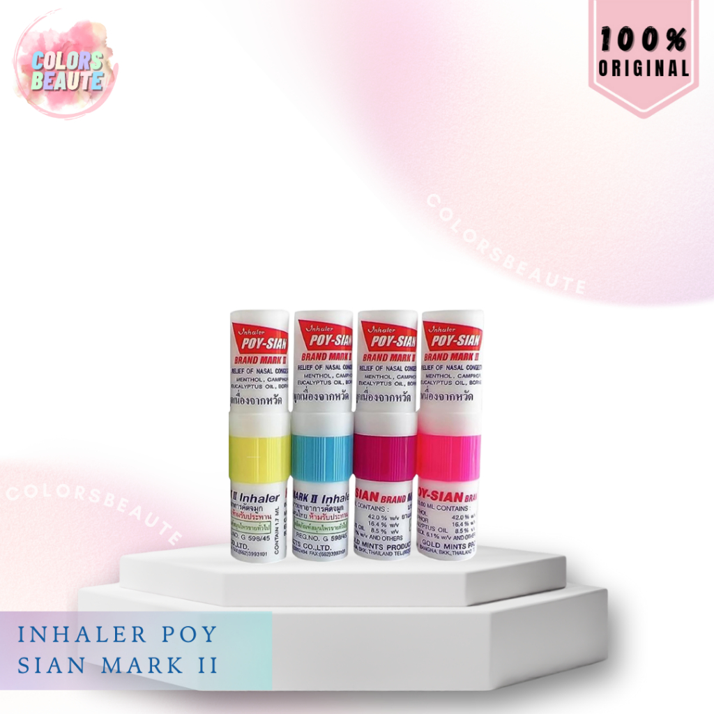 Jual Inhaler Poy Sian Mark II /Inhaler Bangkok /Minyak Angin | Shopee ...