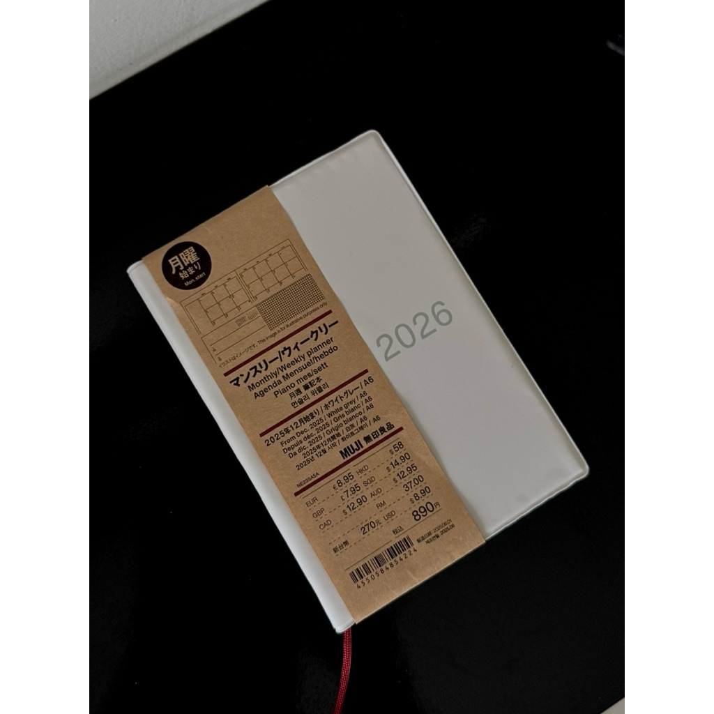 Jual MUJI - A6 Monthly/Weekly 2026 Planner | Shopee Indonesia