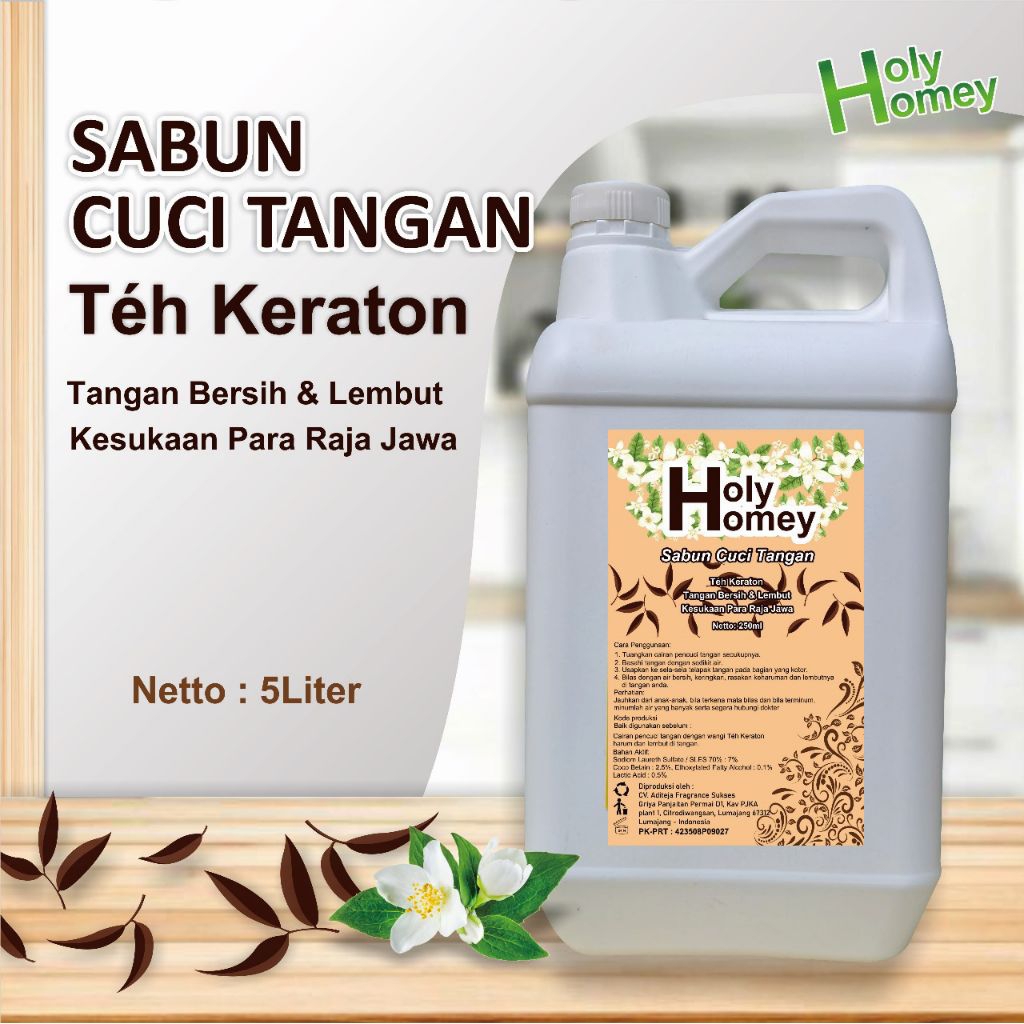 Jual Sabun Cuci Tangan Holy Homey - Teh Keraton 5Liter | Shopee Indonesia