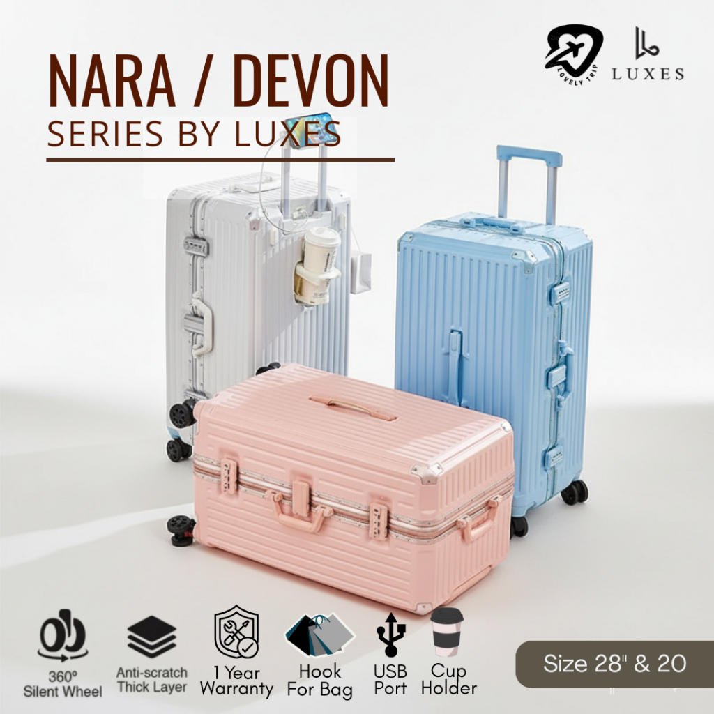Jual Koper Kabin Cabin Bagasi 20 28 Inch Luxes Devon Nara Trunk Luggage ...