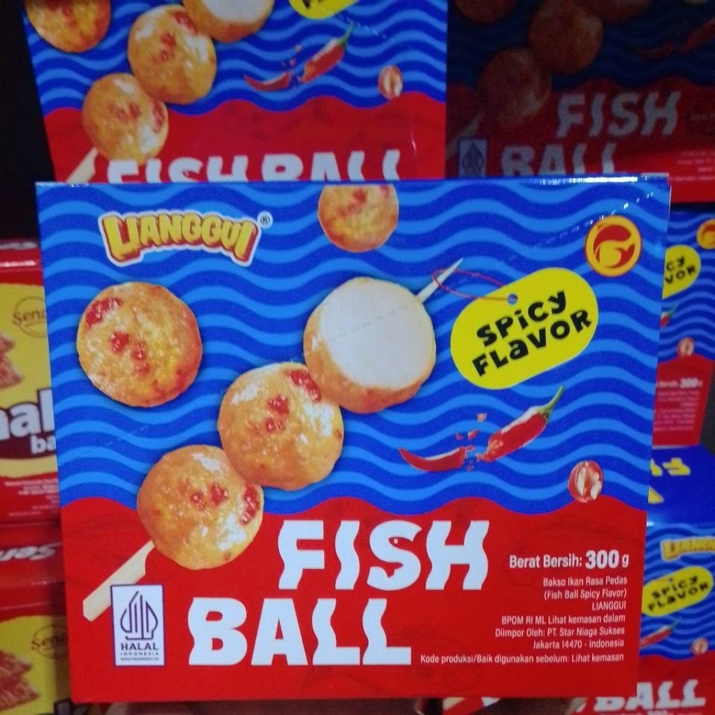 Jual LIANGGUI FISH BALL SPICY FLAVOR BOX 20 PCS jajanan korea siap saji ...