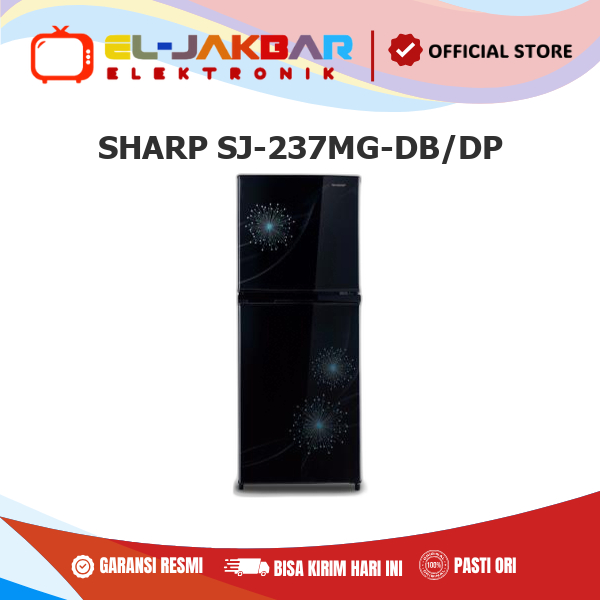 Jual SHARP SJ-237MG-DB/DP Kulkas 2 Pintu Shine Series 205L Fan Cooling ...
